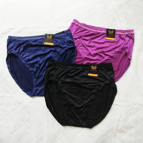Wacoal | Intimates & Sleepwear | 3 Wacoal Silky Stretch Hicut Briefs S ...